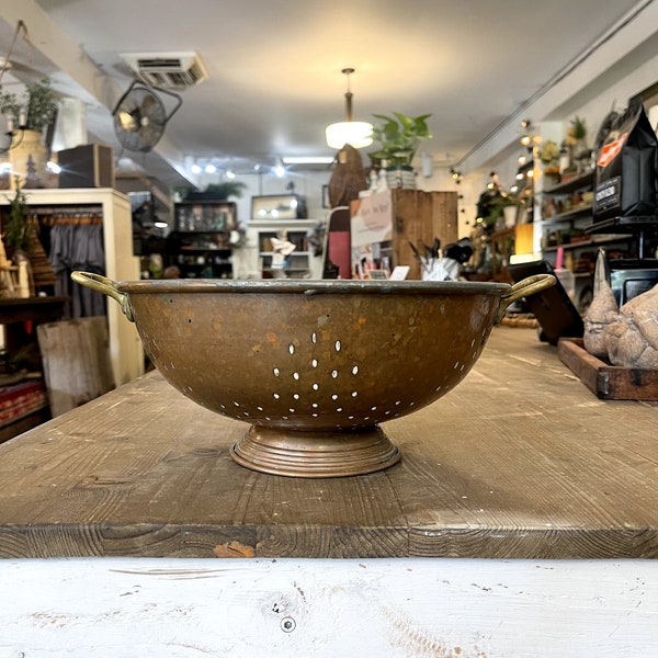Copper Colander - Etsy