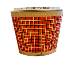 Vintage Thermos Oval Cooler Plaid Thermos Oval Cooler Thermos Chest ...