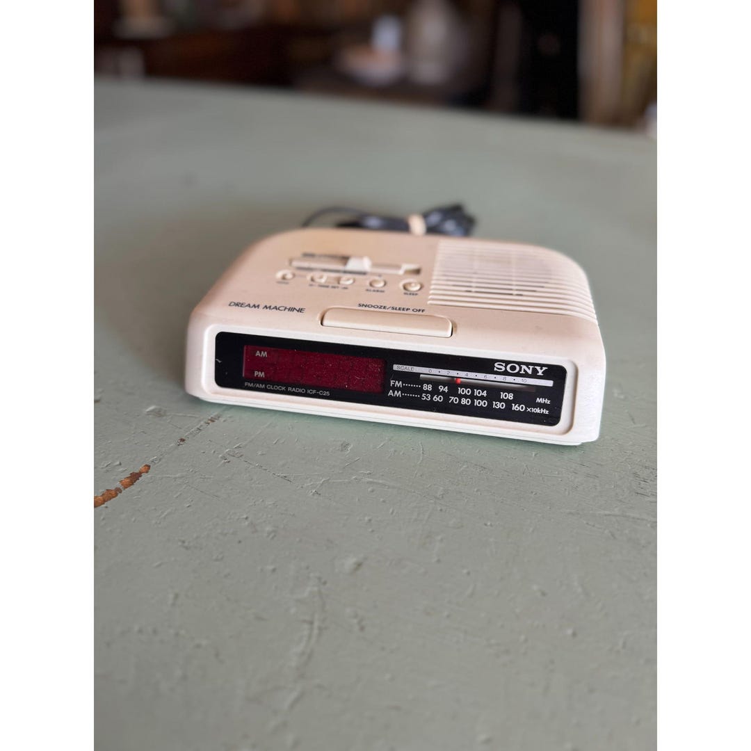 Vintage Sony Dream Machine Alarm Clock Radio Model ICF C25 - Etsy