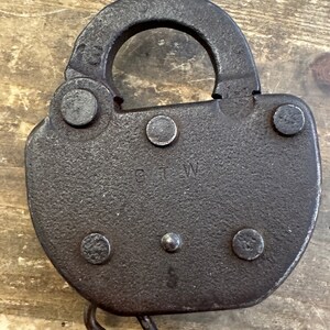 Antique Grand Trunk Western Railroad Padlock and Key, Antique Lock ...