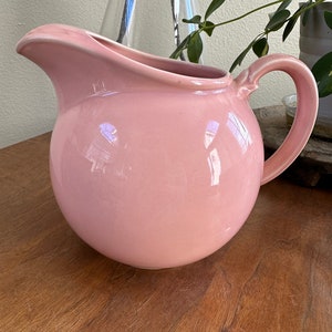 Vintage Pink Pitcher by Luray Pottery, Vintage Pottery, Pink Pitcher ...