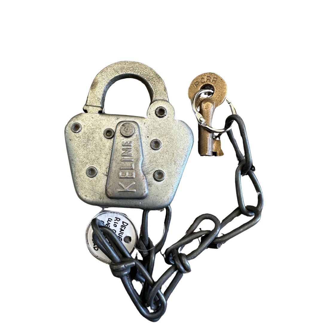 Vintage Denver and Rio Grande Railroad Padlock by Keline, Railroad Lock ...