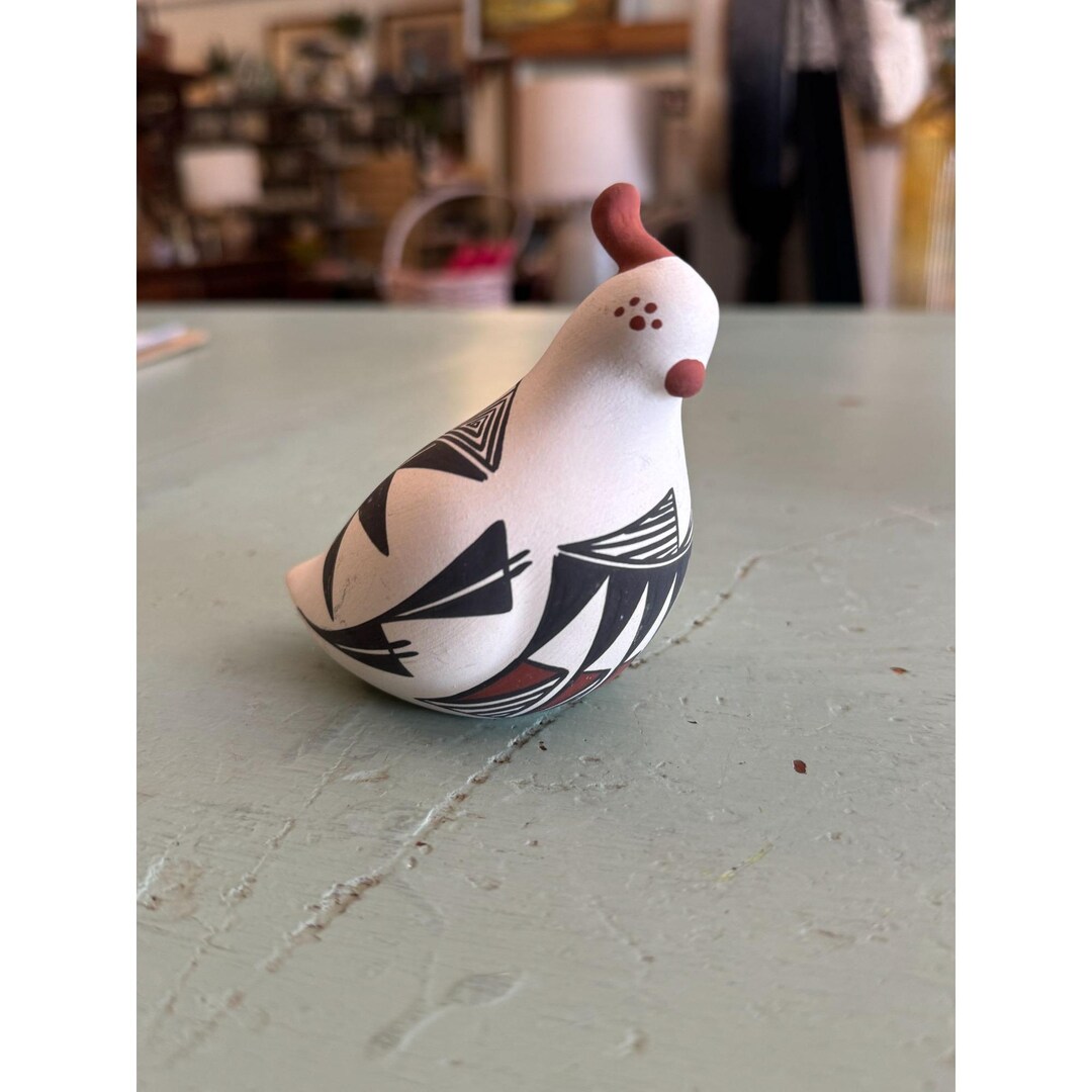 Native American Acoma Pueblo Pottery Quail Bird by Cathy Trujillo - Etsy