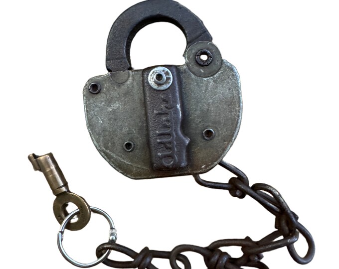 Antique Grand Trunk Western Railroad Padlock and Key, Antique Lock ...