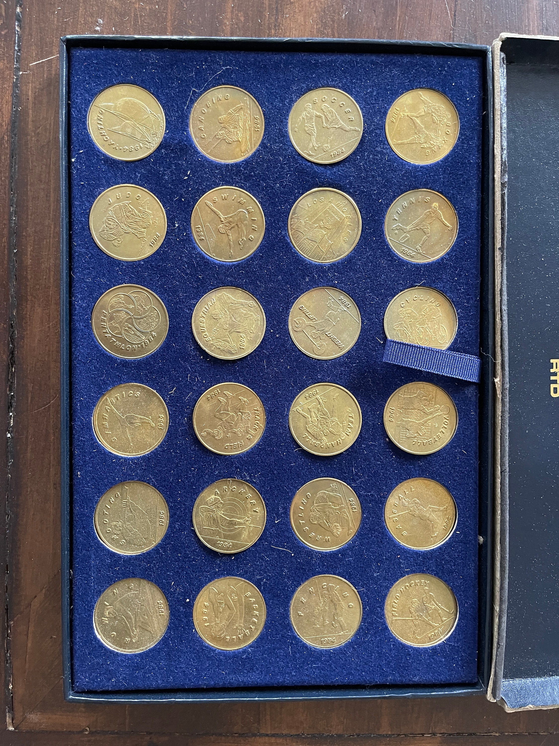 1984 Olympic Games Collectible Coin Set collection vintage | Etsy