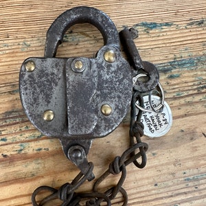 Antique Railroad Padlock and Key, Railroad Lock and Key, Railroad Lock ...