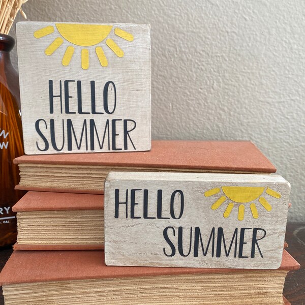 Summer Wood Decor - Etsy