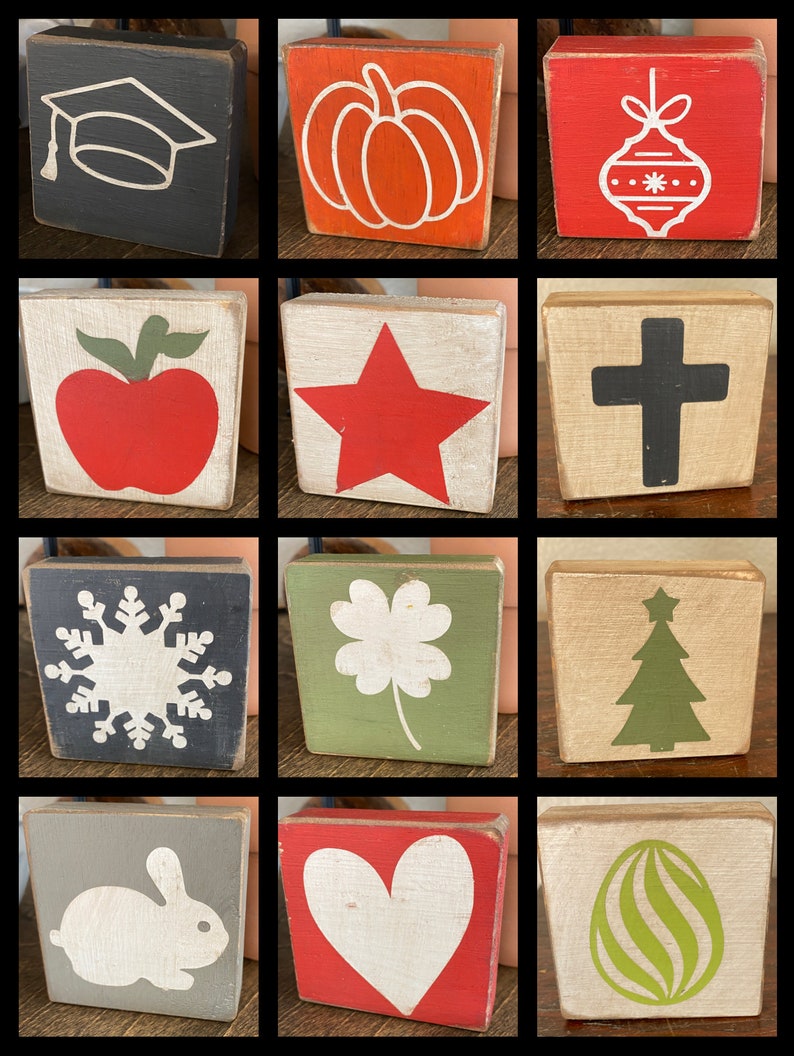 Interchangeable Inserts for HOME Wood Blocks Tiered Tray - Etsy