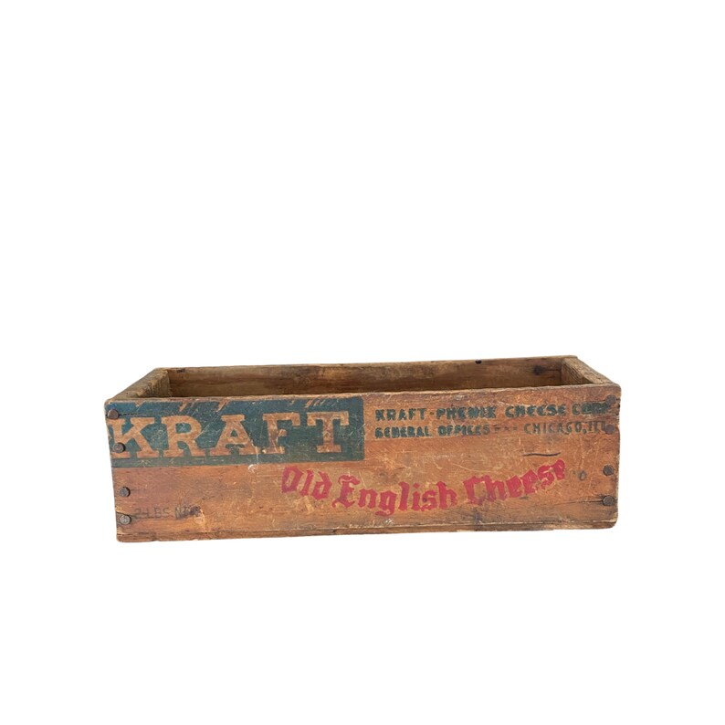 Antique Kraft Wooden Cheese Box Kraft Cheese Kraft Cheese - Etsy