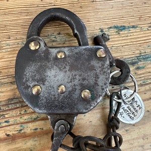 Antique Railroad Padlock and Key, Railroad Lock and Key, Railroad Lock ...