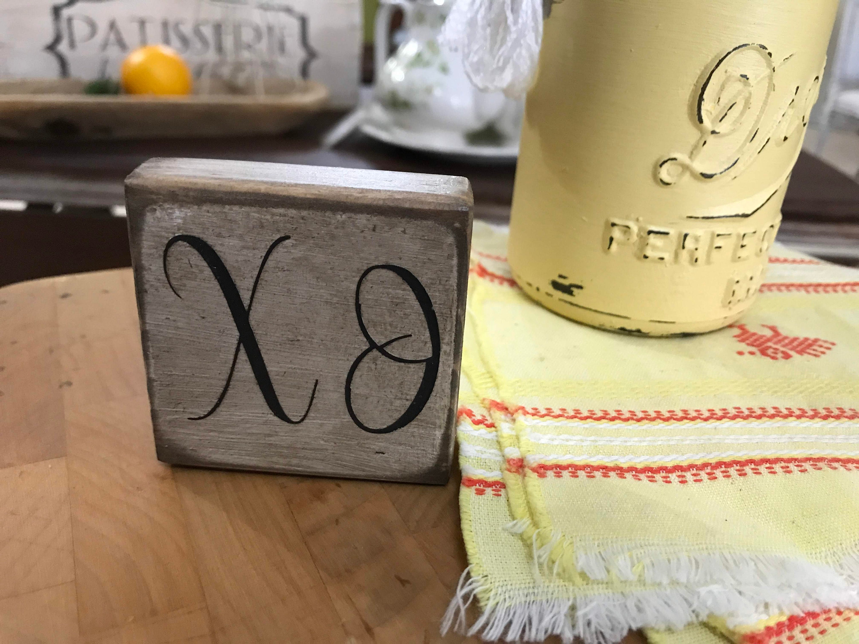 Small Word Wood Block Small Love Sign Small Grace Sign - Etsy