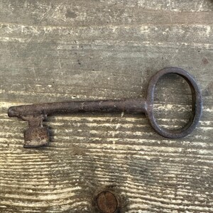 Large Antique 1700s Hand Forged Key, Hand Forged Key, Antique Key ...