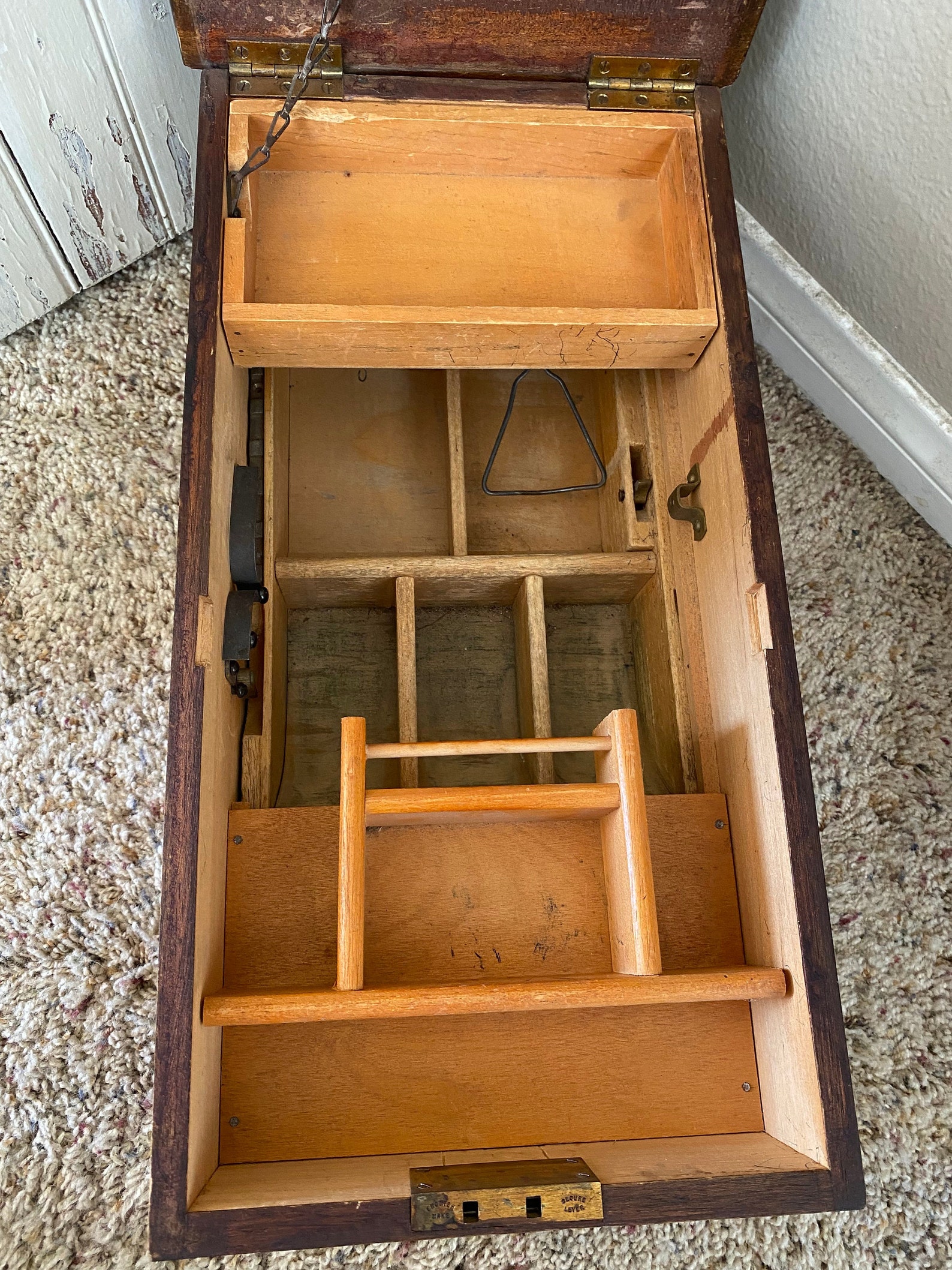 Vintage Antique Wooden British English Cash Register Till - Etsy