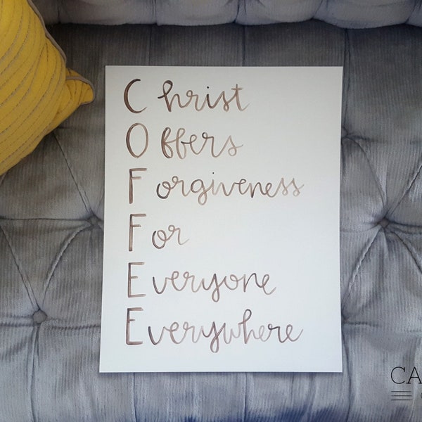 Coffee Christ Sign - Etsy