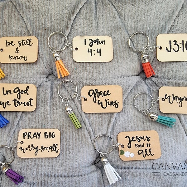 Bible Verse Keychain - Etsy
