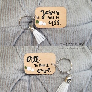 Bible Verse Keychain- Custom Bible Verse Keychain- Biblical ...