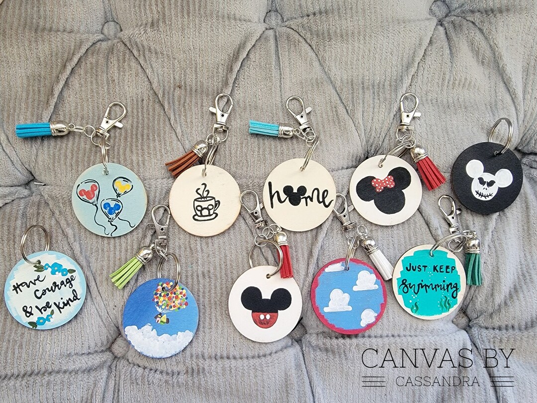 Disney Inspired Keychain- up Inspired- Toy Story Inspired- Mickey and ...