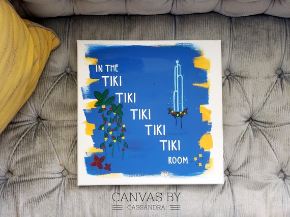 In the Tiki Room Tiki Room Sign Disney Inspired Decor | Etsy