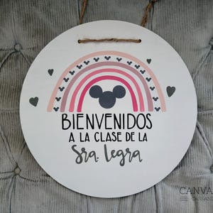 Welcome to Teacher's Classroom Disney Sign- Personalized Teacher Sign ...