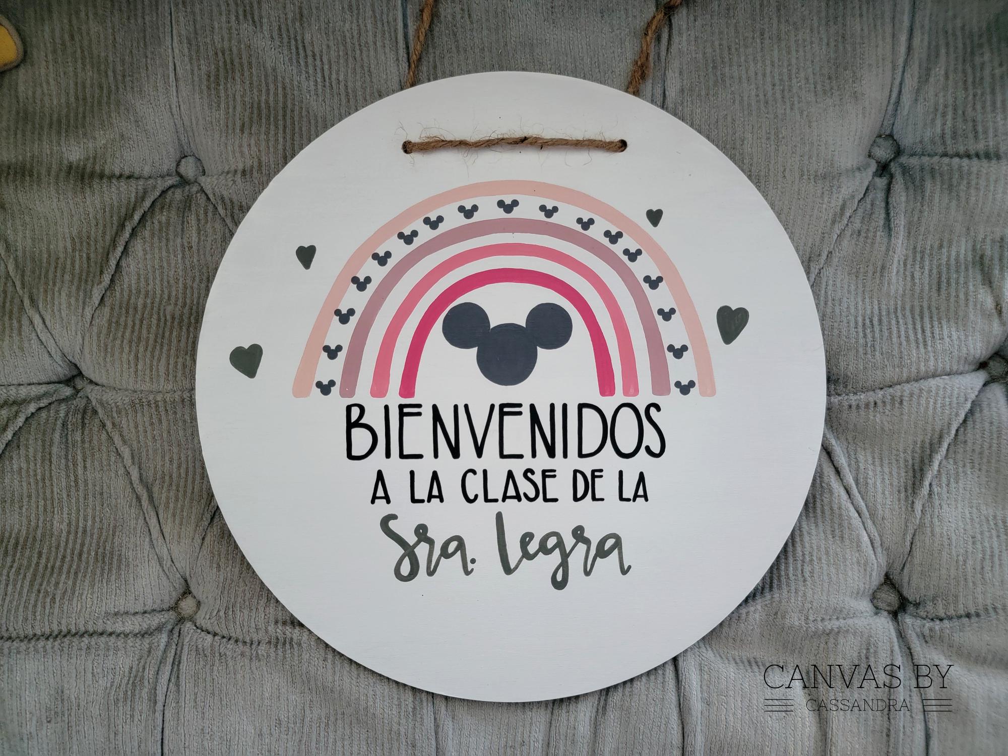Welcome to Teacher's Classroom Disney Sign- Personalized Teacher Sign ...