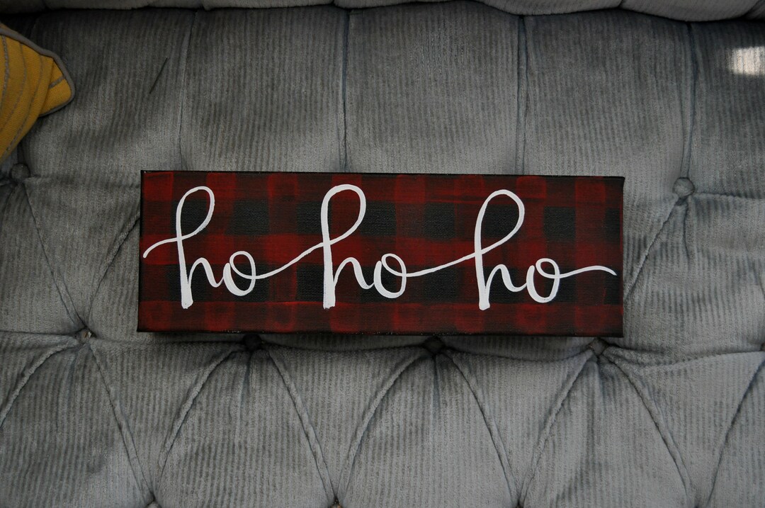 Ho Ho Ho Santa's Laugh Santa Sign Ho Ho Ho Sign Santa Decor Ho Ho Ho ...