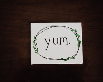 Yum Kitchen Sign - Etsy