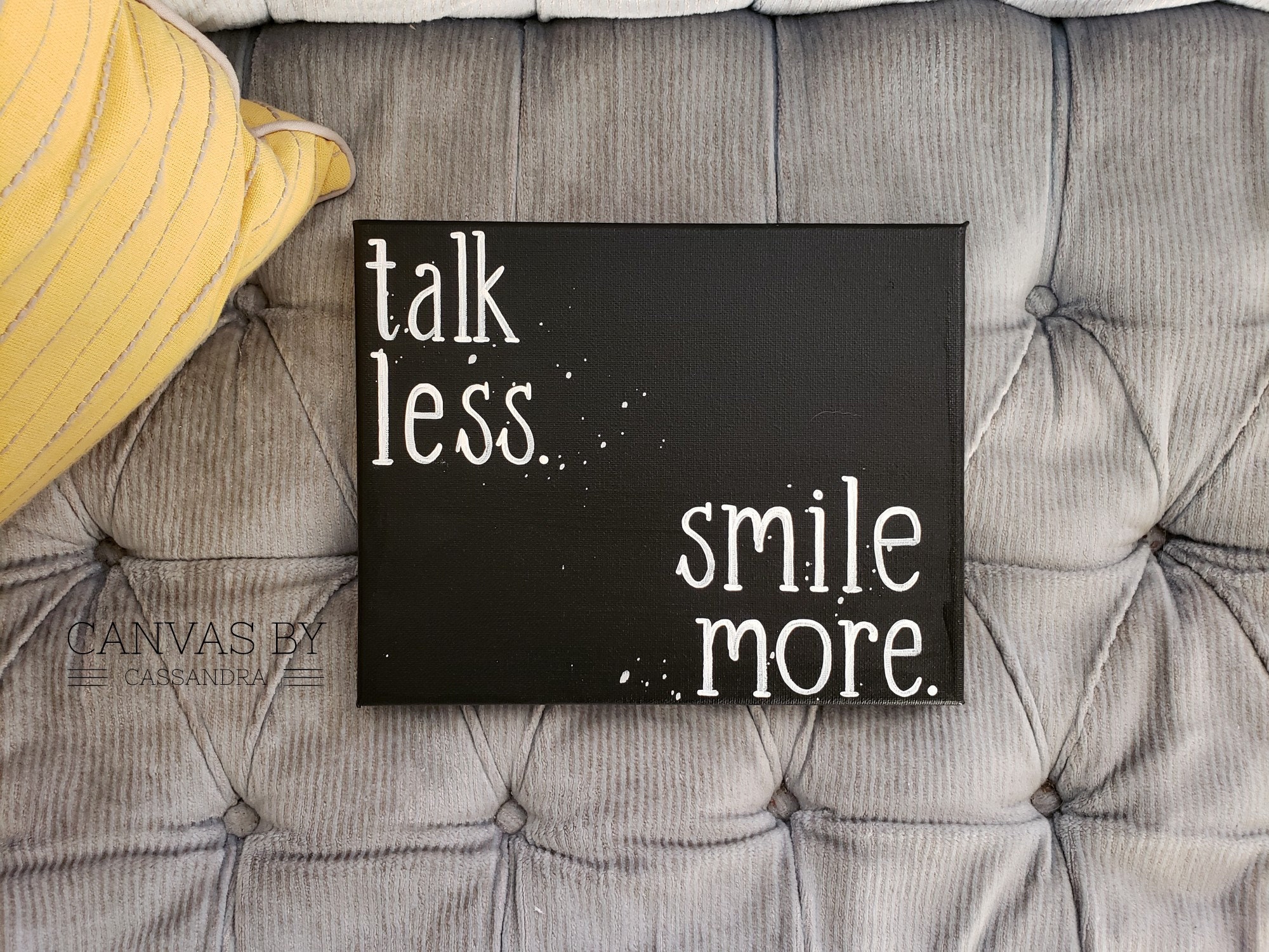 Talk Less Smile More Hamilton Inspired Sign Hamilton | Etsy