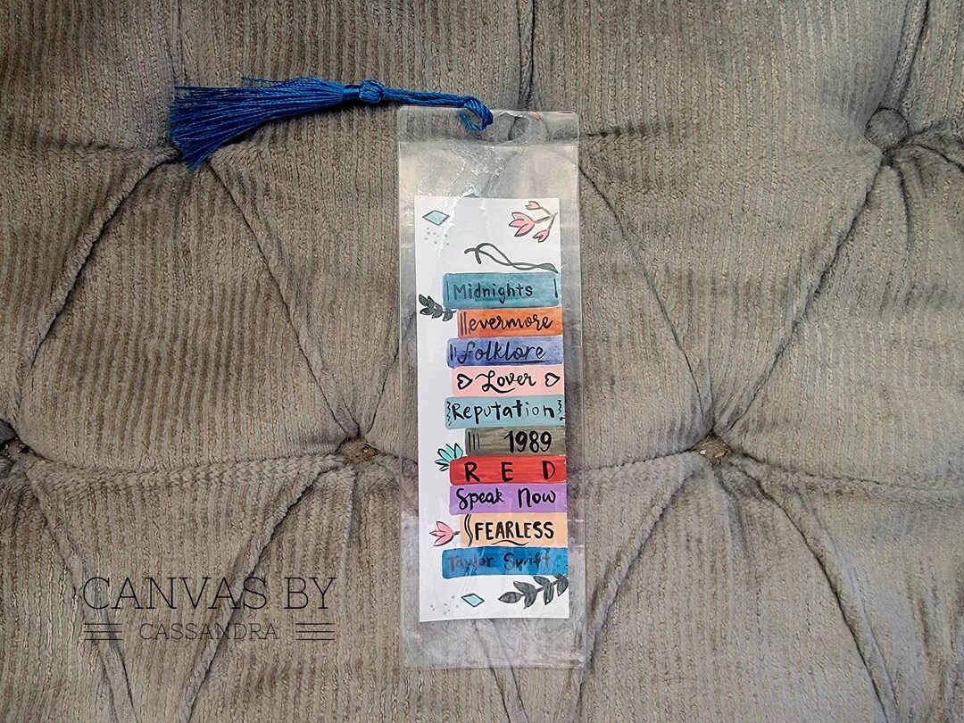 Hand Painted T Swifty Bookmark- Bookmark Art- Taylor Swift Inspired- T ...
