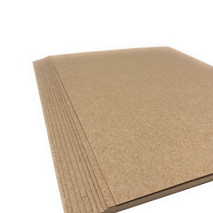 8.5 X 11 Inches 22 Point Kraft Light Duty Chipboard Sheets - Choose ...