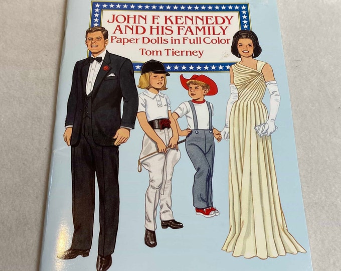 John F Kennedy and His Family - Paper Dolls Book (#PR114) - Etsy