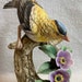Vintage Lefton Goldfinch on Branch With Purple Flowers Figurine BCD523 ...