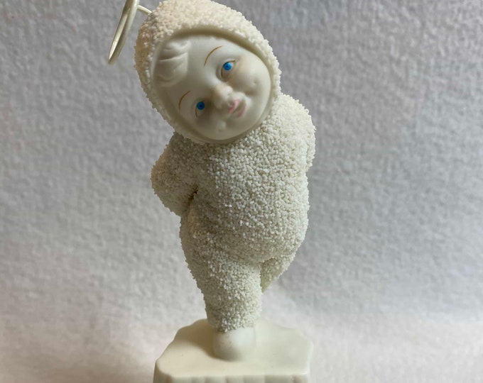 Snowbabies - 'the Littlest Angel' on a Pedestal Figurine - in Original ...