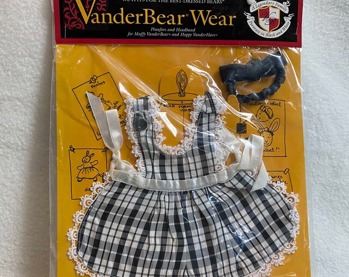 Muffy Vanderbear Hoppy Vanderhare Portrait in Black & White Pinafore ...