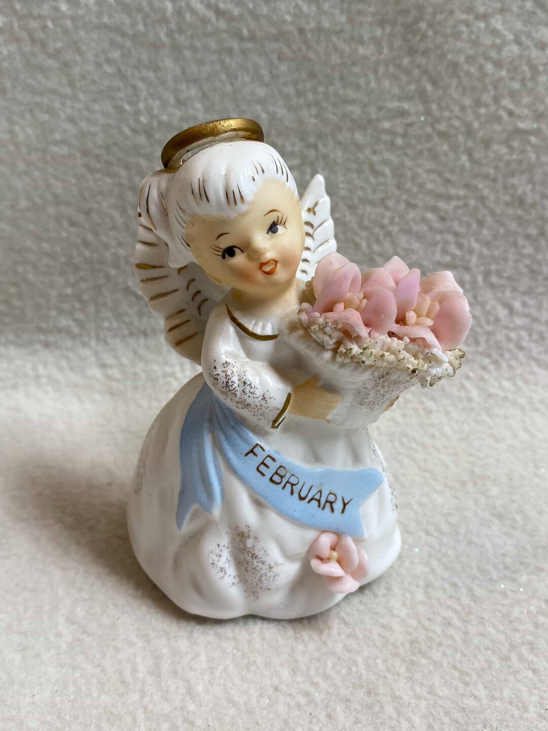 Vintage Lefton February Angel Figurine (#A164) - Etsy