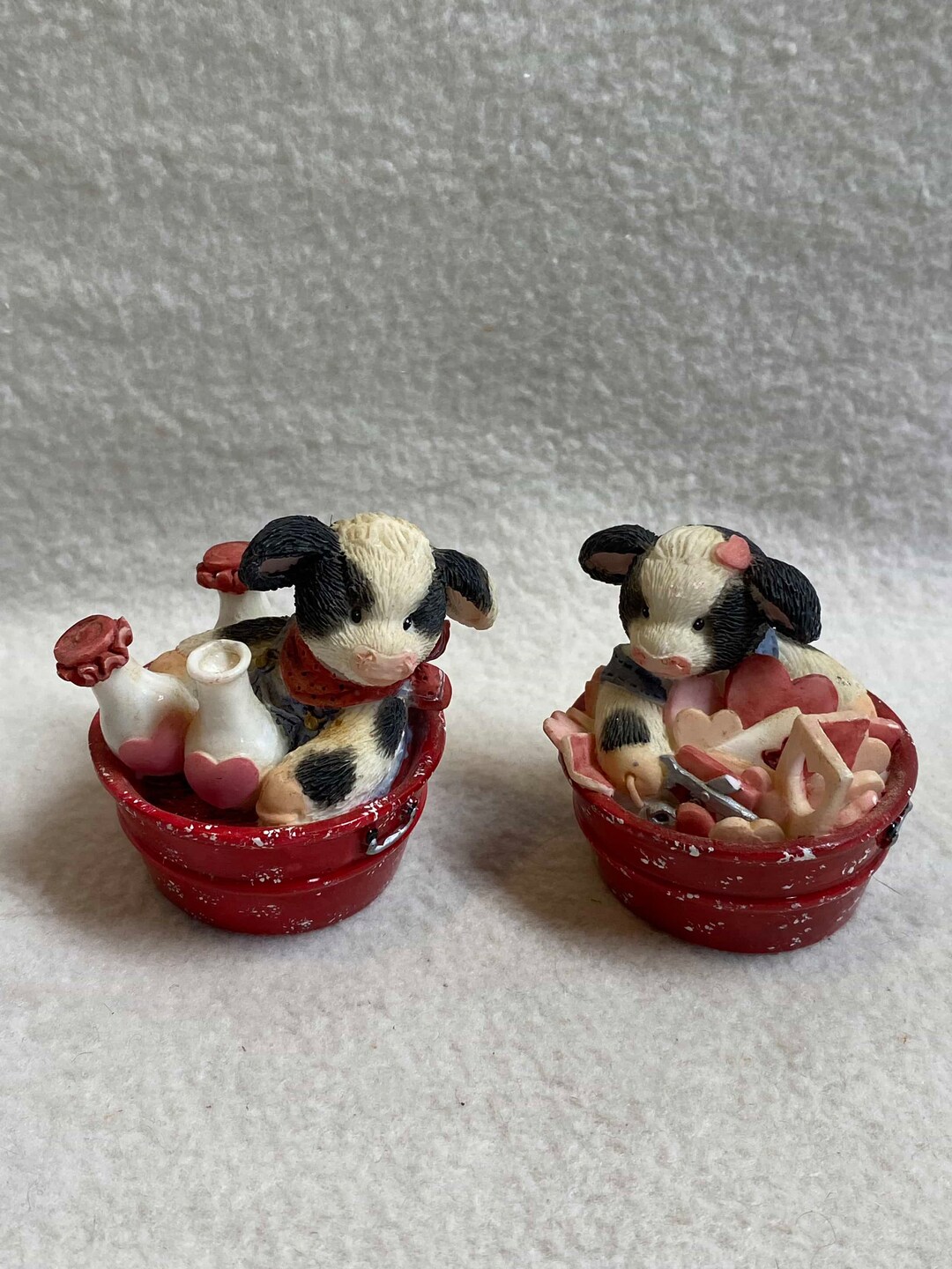 Mary's Moo Moos Figurines - Cows in Buckets - 'I Pour Out My Love for ...