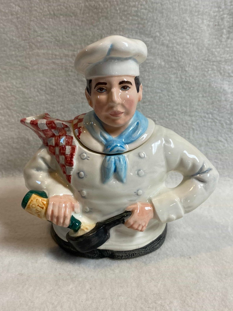 Vintage Omnibus Chef Teapot TP051 - Etsy
