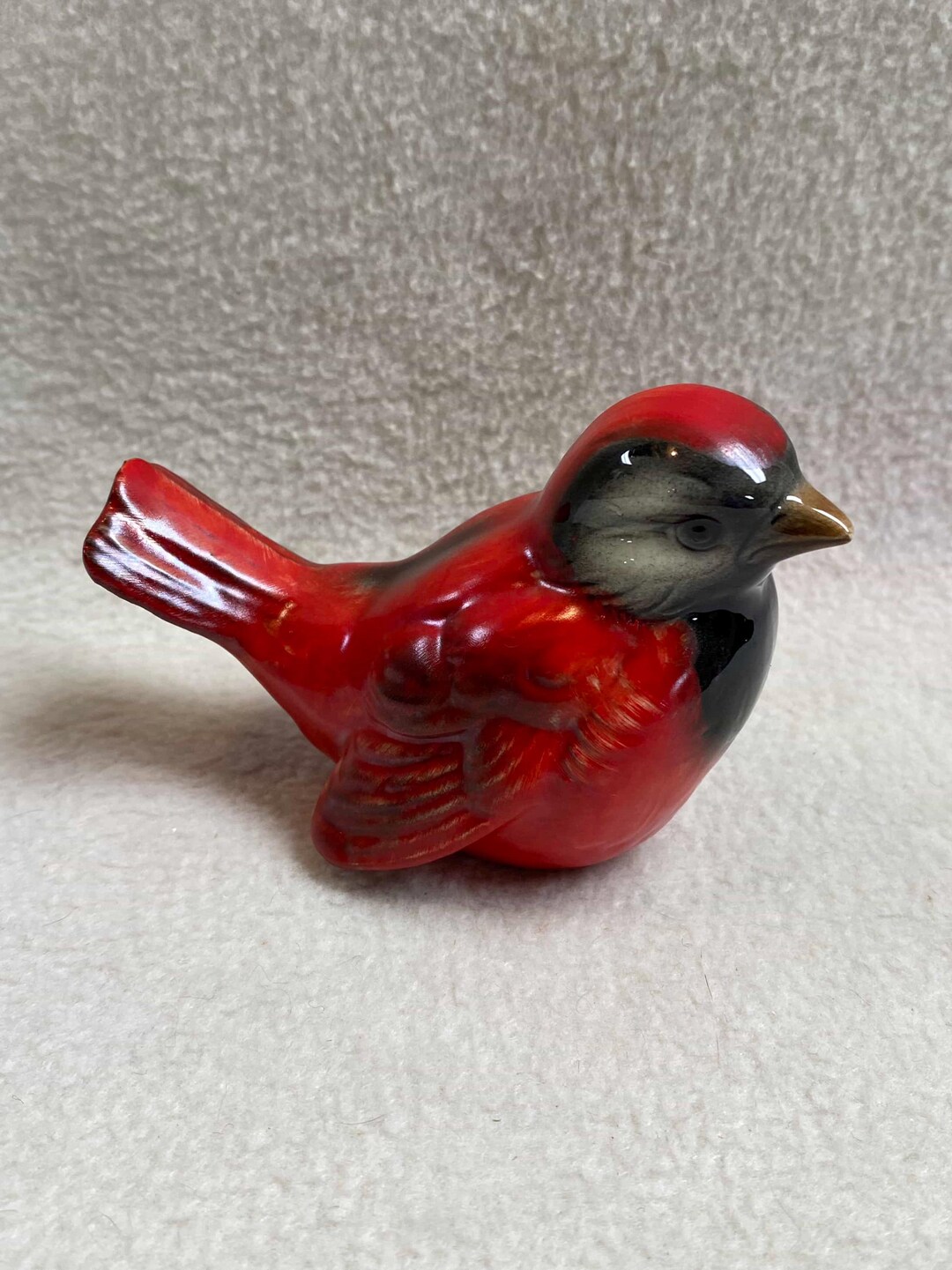 Vintage Goebel Red Sparrow-like Bird Figurine (#BCD783) - Etsy