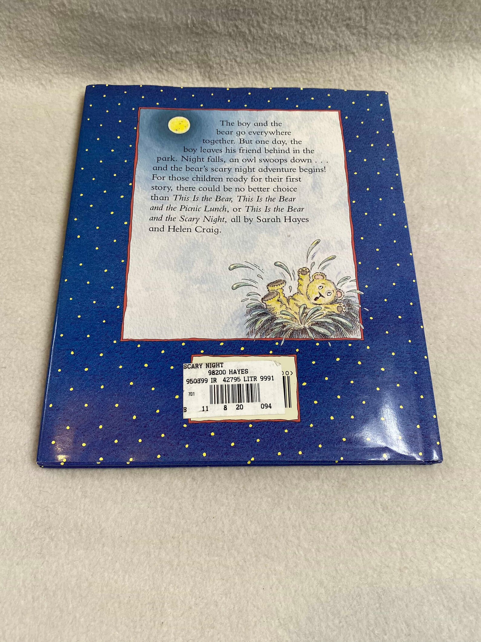 Vintage Children's Book (1992) - 'this is the Bear and the Scary Night ...