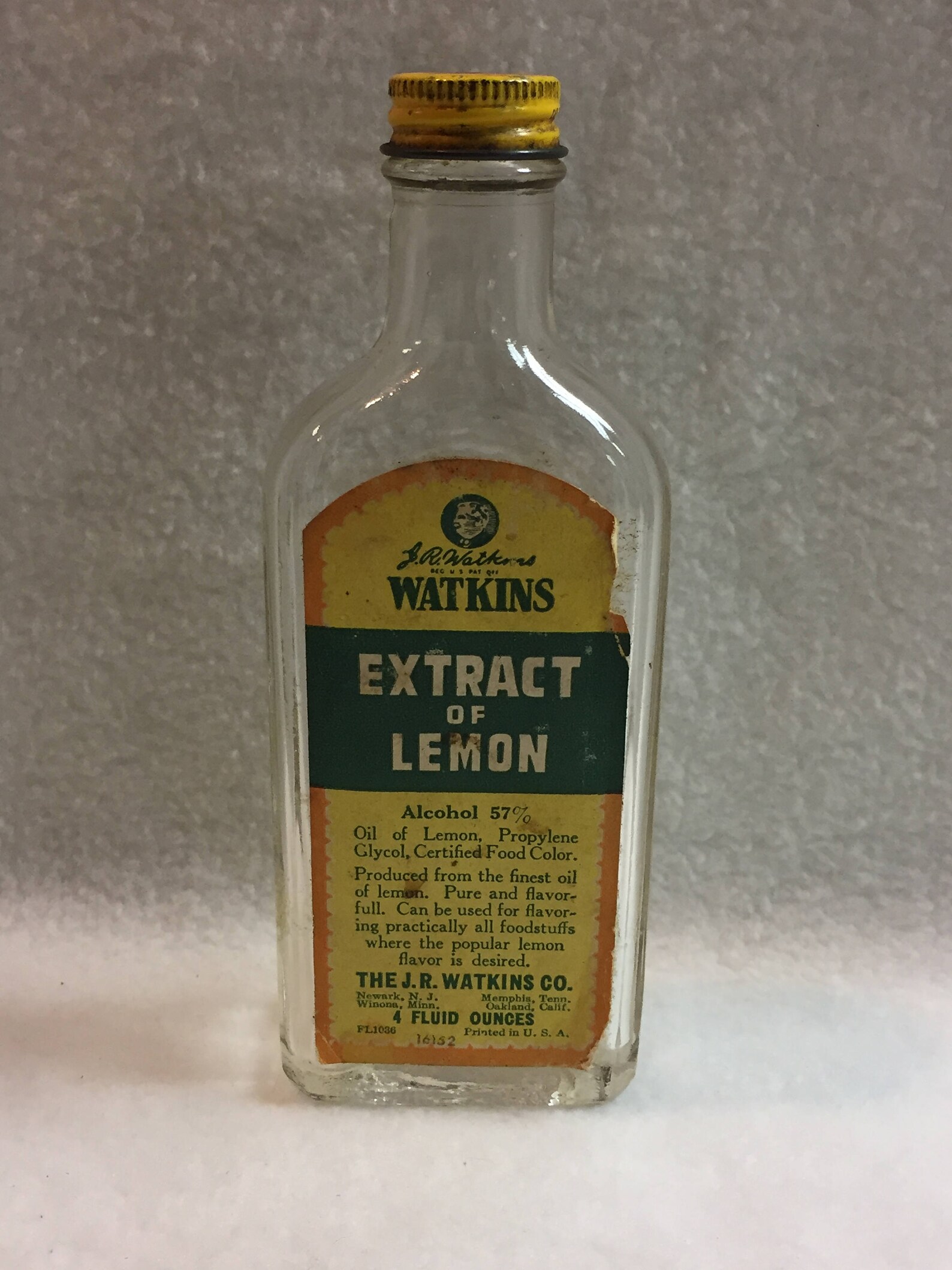 Vintage J.R. Watkins 4 Oz Extract of Lemon Bottle for Display - Etsy UK