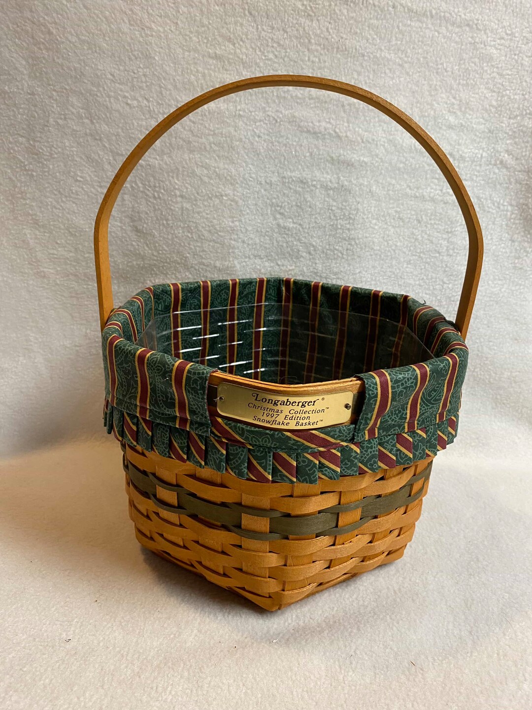 Longaberger 1997 Snowflake Basket With Handle (#B414) - Etsy
