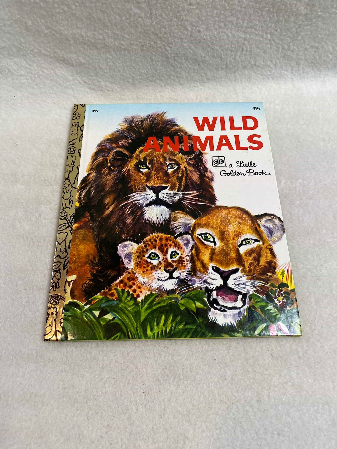 Vintage Little Golden Book (1977) - 'wild Animals' (#BK495) - Etsy