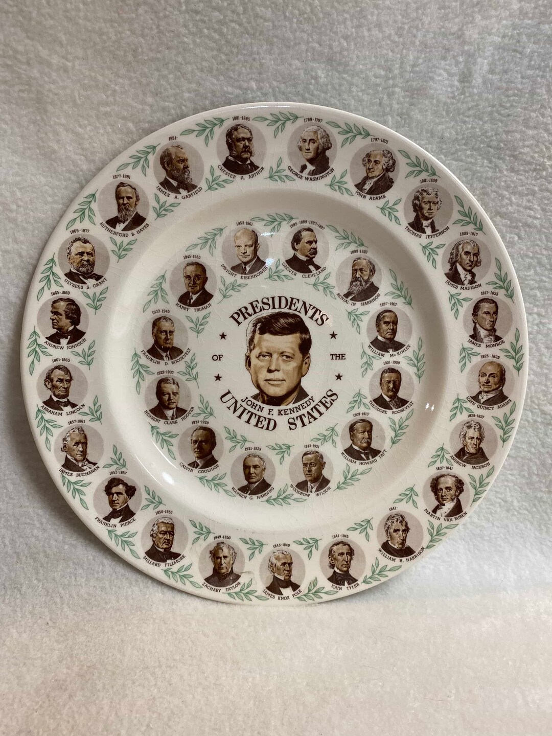 Vintage Presidents of the United States Collector Plate George ...
