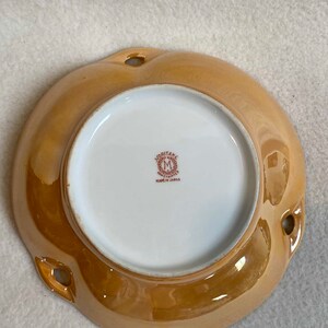 Vintage Noritake Hand-painted Round Dish With Butterfly and Applied ...