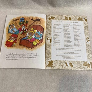 Vintage Little Golden Book (1982) - 'rudolph the Red-nosed Reindeer ...