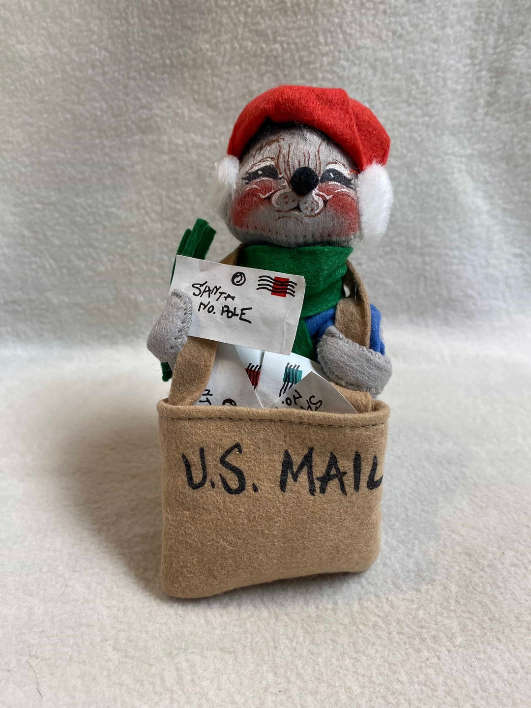 Annalee Dolls - US Postman Mouse With Letters to Santa - 1991 (#AL274 ...