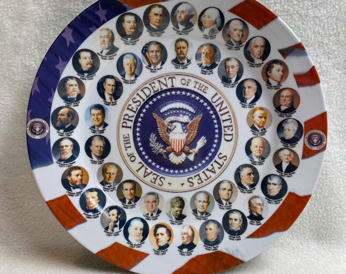 Vintage US President Memorabilia Collector Plate - George Washington to ...