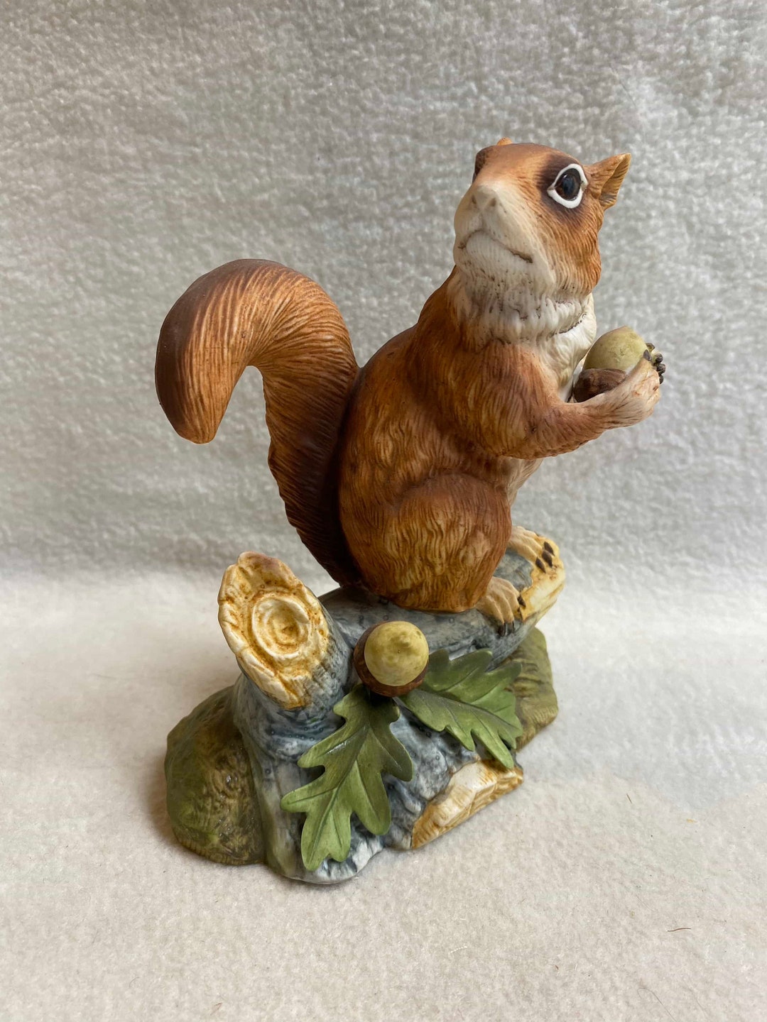 Vintage Andrea Red Squirrel With Acorn Figurine (#FIG1178) - Etsy