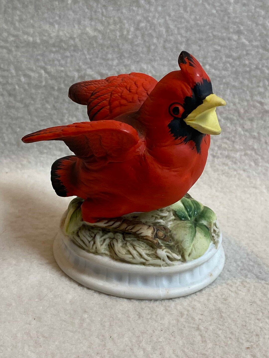 Vintage Lefton Baby Cardinal on Pedestal Figurine (#BCD693) - Etsy