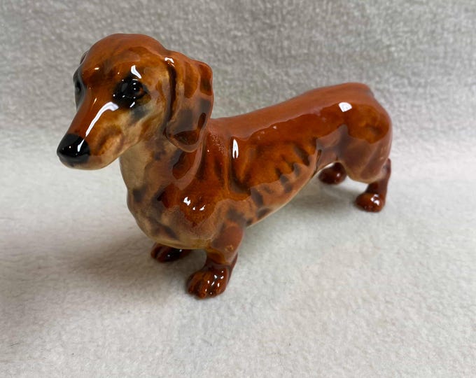 Vintage Goebel Rust Colored Dachshund Figurine (#BCD789) - Etsy