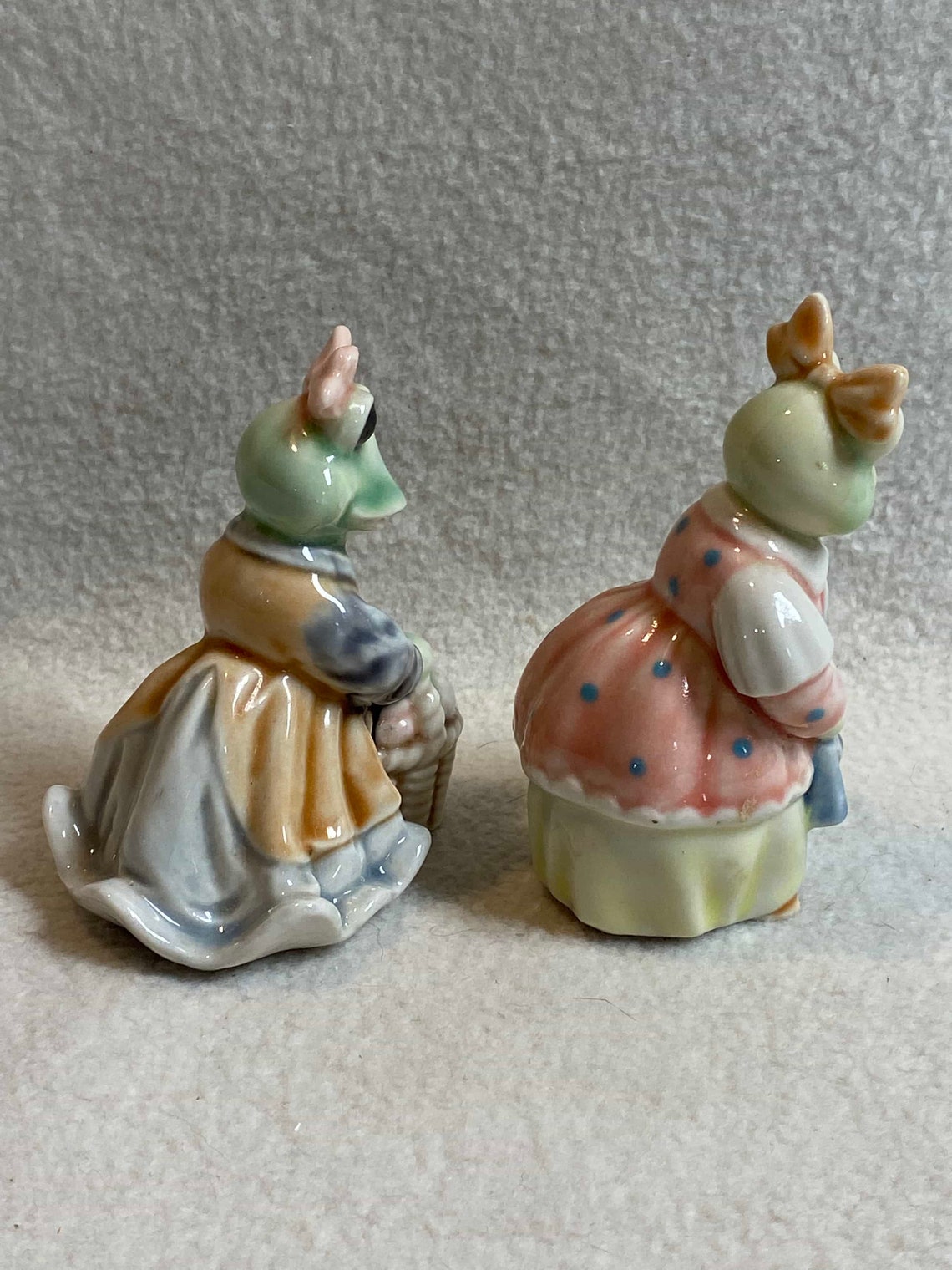 Vintage Fancy Dressed Lady Frog Figurines Set of 2 FIG899 - Etsy